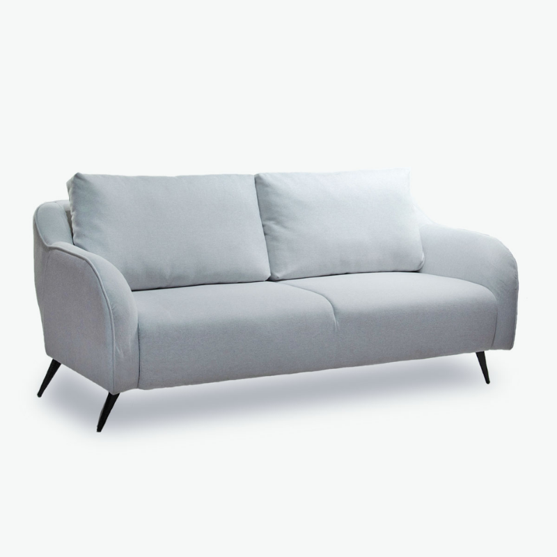 Sofá Renata Gris Claro 2 Cuerpos de AMBIENT